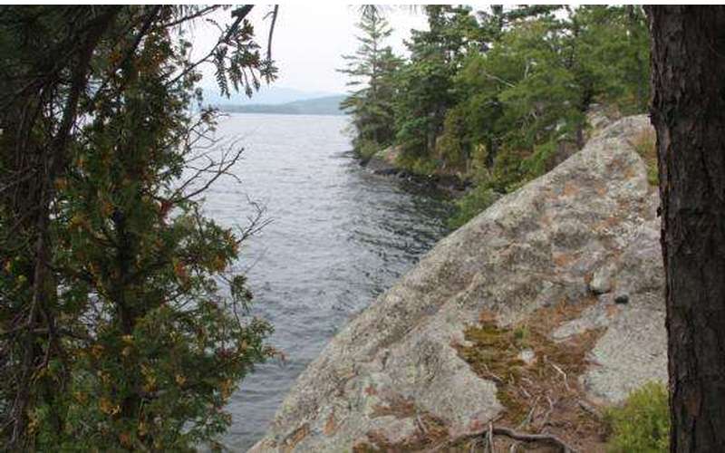 Huckleberry Island Near Log Bay on Lake George