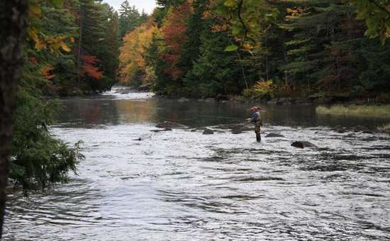 Fishing Indian River In The Adirondacks
