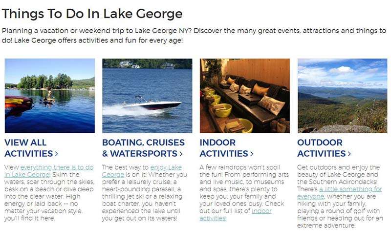 LakeGeorge.com: An Online Travel Guide to New York's Lake George Region