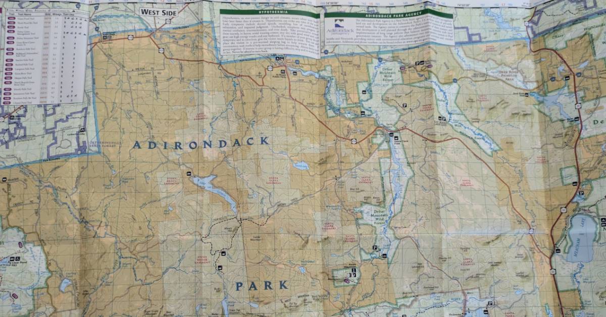 Adirondack Hiking Maps: Where to Buy Trail Maps